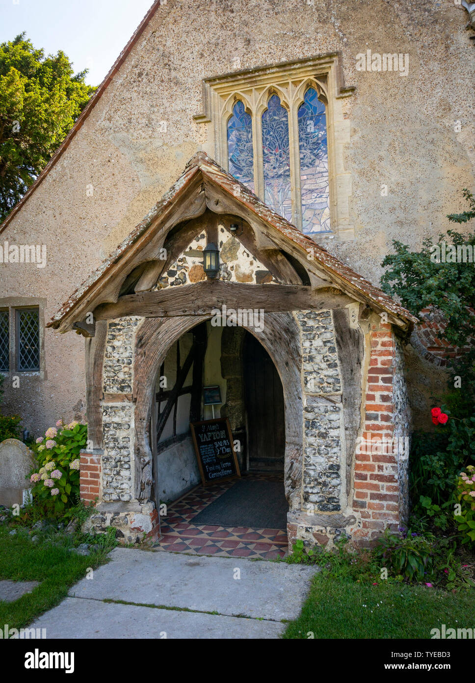 The Parish Church of St Mary at Yapton, West Sussex, UK Stock Photo - Alamy