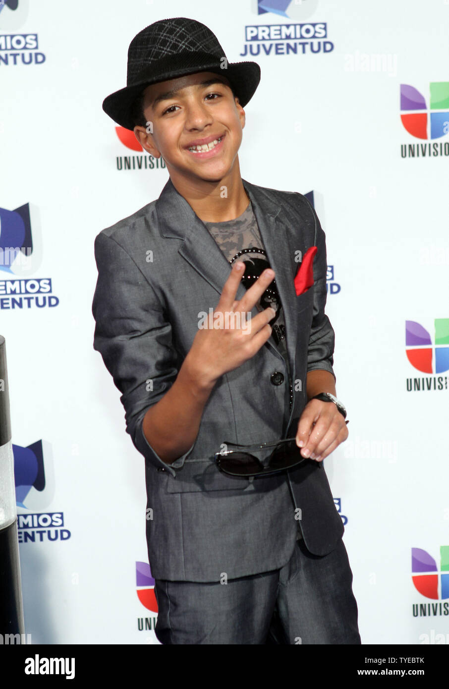 Miguelito arrives for the 2011 Premios Juventud Awards at the ...