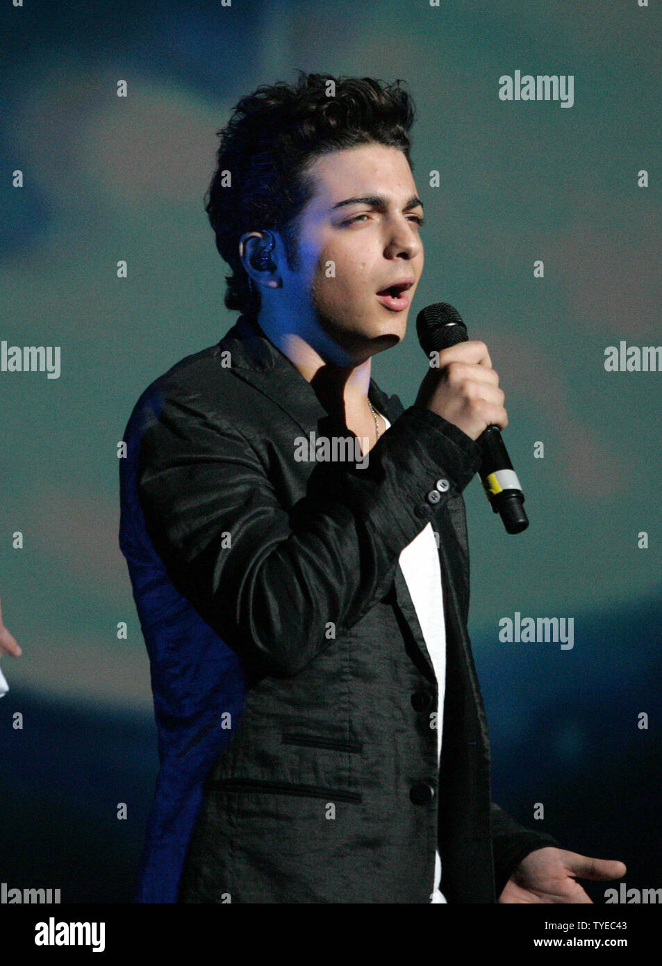 Gianluca Ginoble with Il Volo performs at the Fillmore in Miami Beach ...
