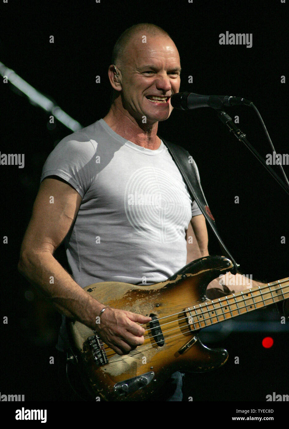 Sting performs on his "Back to Bass " tour at the Fillmore in Miami ...