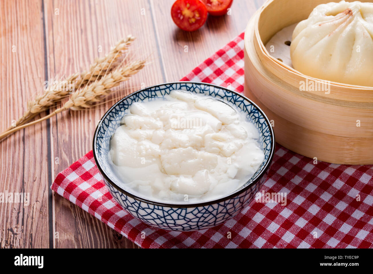 Bean curd brain a famous traditional snack, also known as bean curd ...