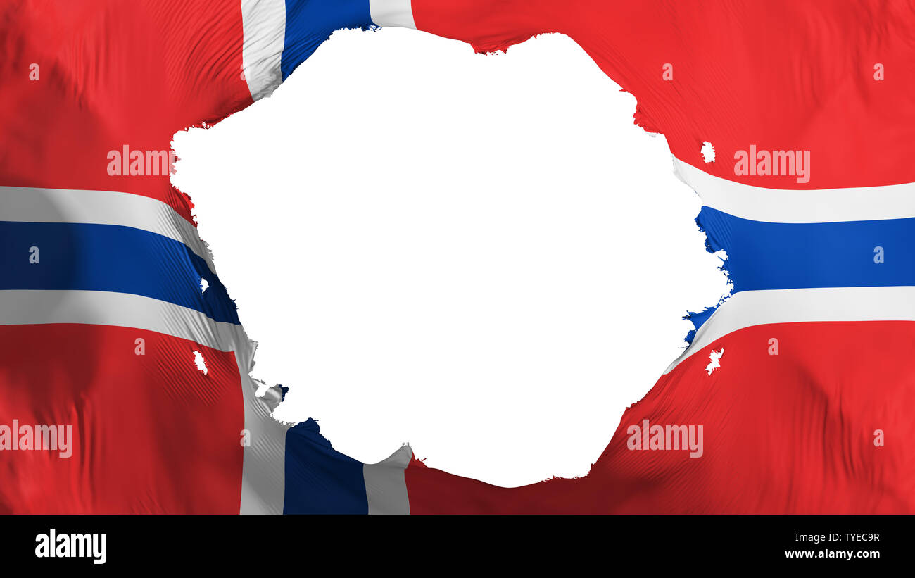 Broken Norway Flag Stock Photo Alamy