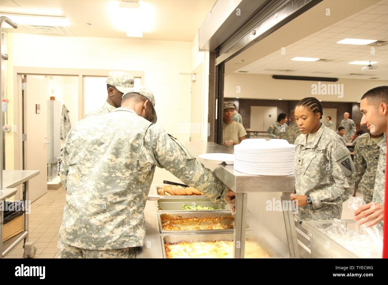 3d Medical Command Deployment Support food service team serves soldiers ...