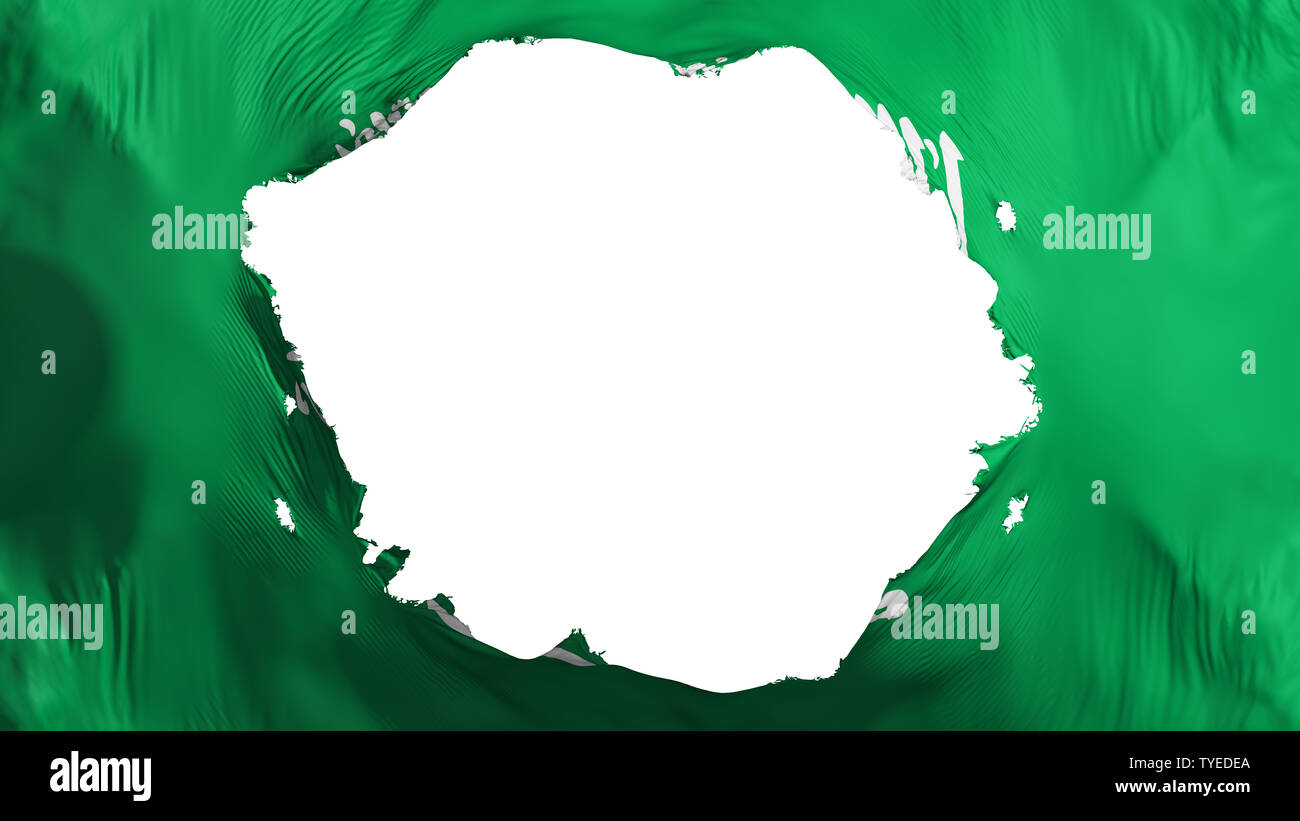Broken Saudi Arabia flag Stock Photo - Alamy