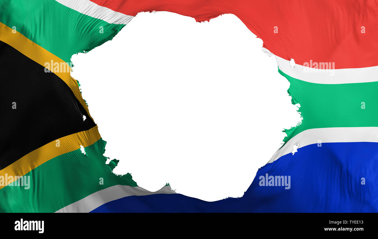 Broken South Africa flag Stock Photo - Alamy