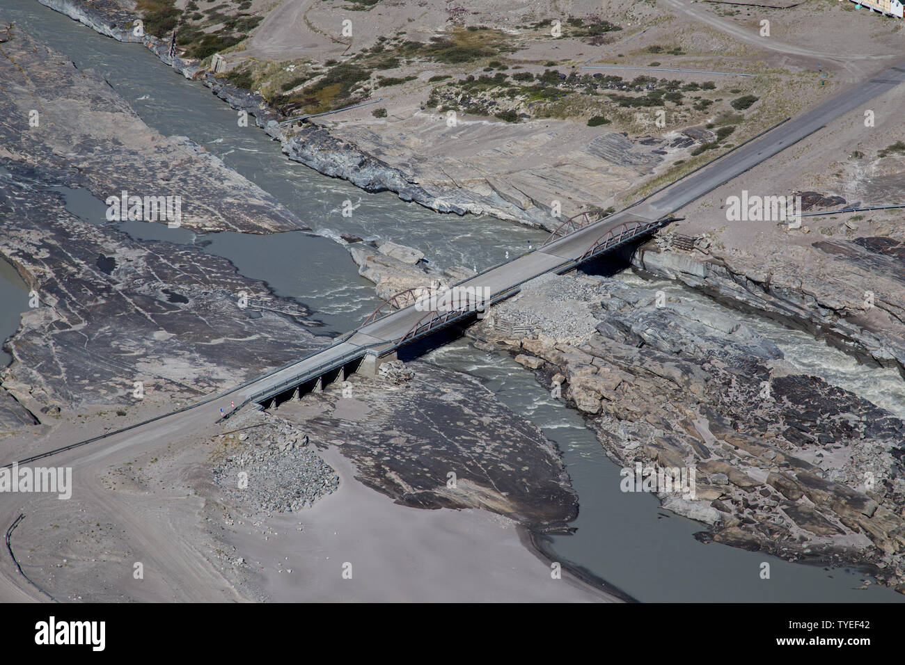 Watson River Bridge in Kangerlussuaq, Greenland Stock Photo - Alamy