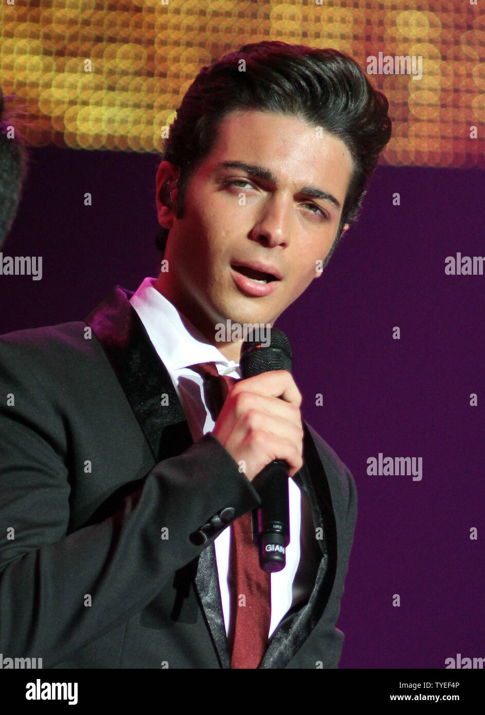 Gianluca Ginoble with Il Volo performs at the Fillmore in Miami Beach ...