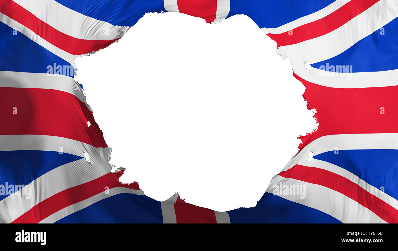 Broken United Kingdom UK flag Stock Photo - Alamy