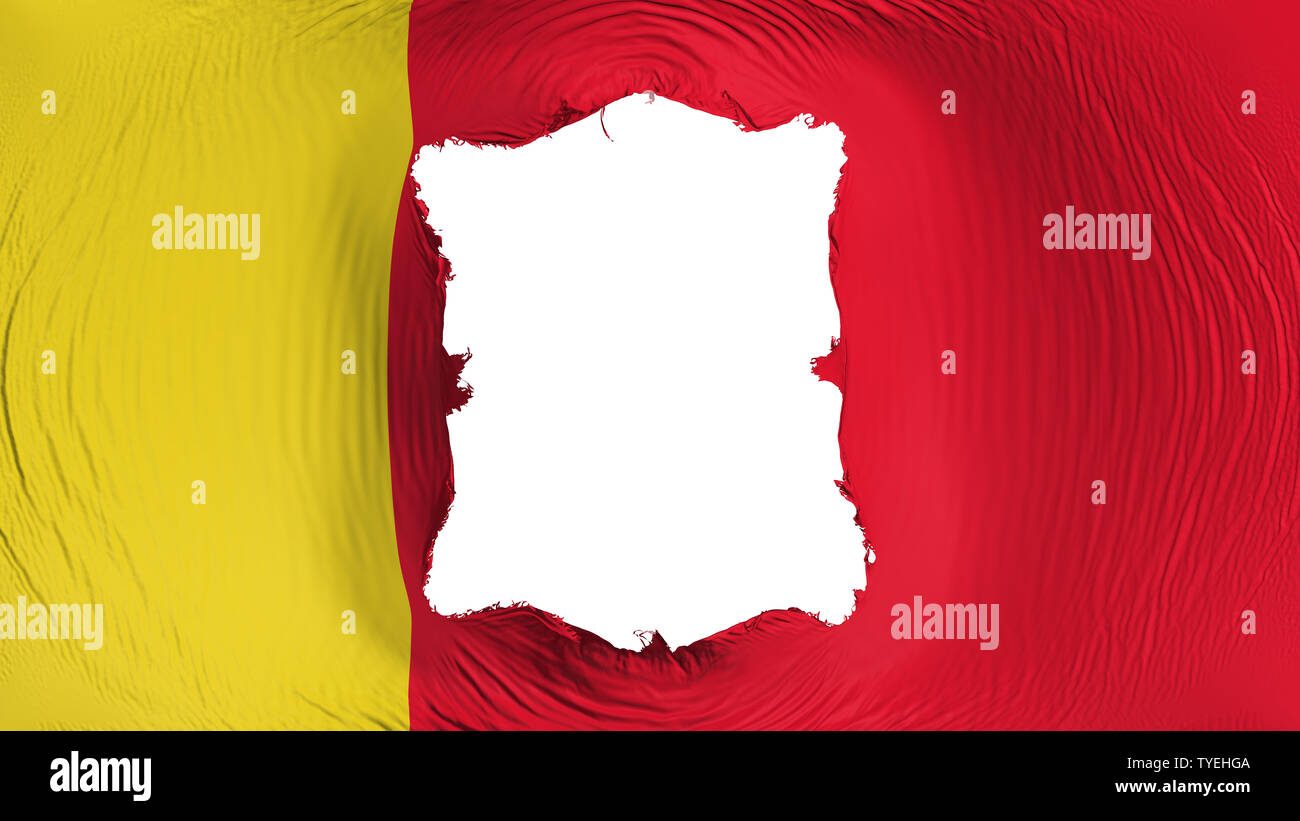 Square hole in the Moroni flag Stock Photo - Alamy