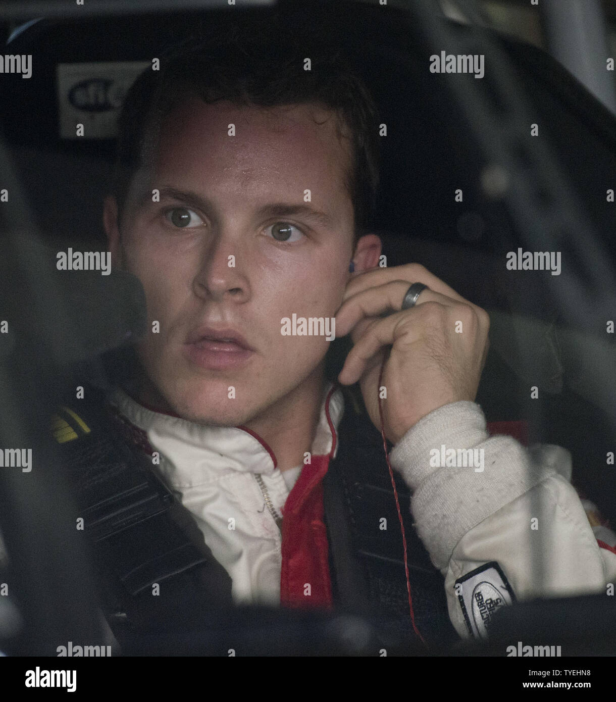 NASCAR Nationwide Series Championship racer Trevor Bayne (6) sits ...