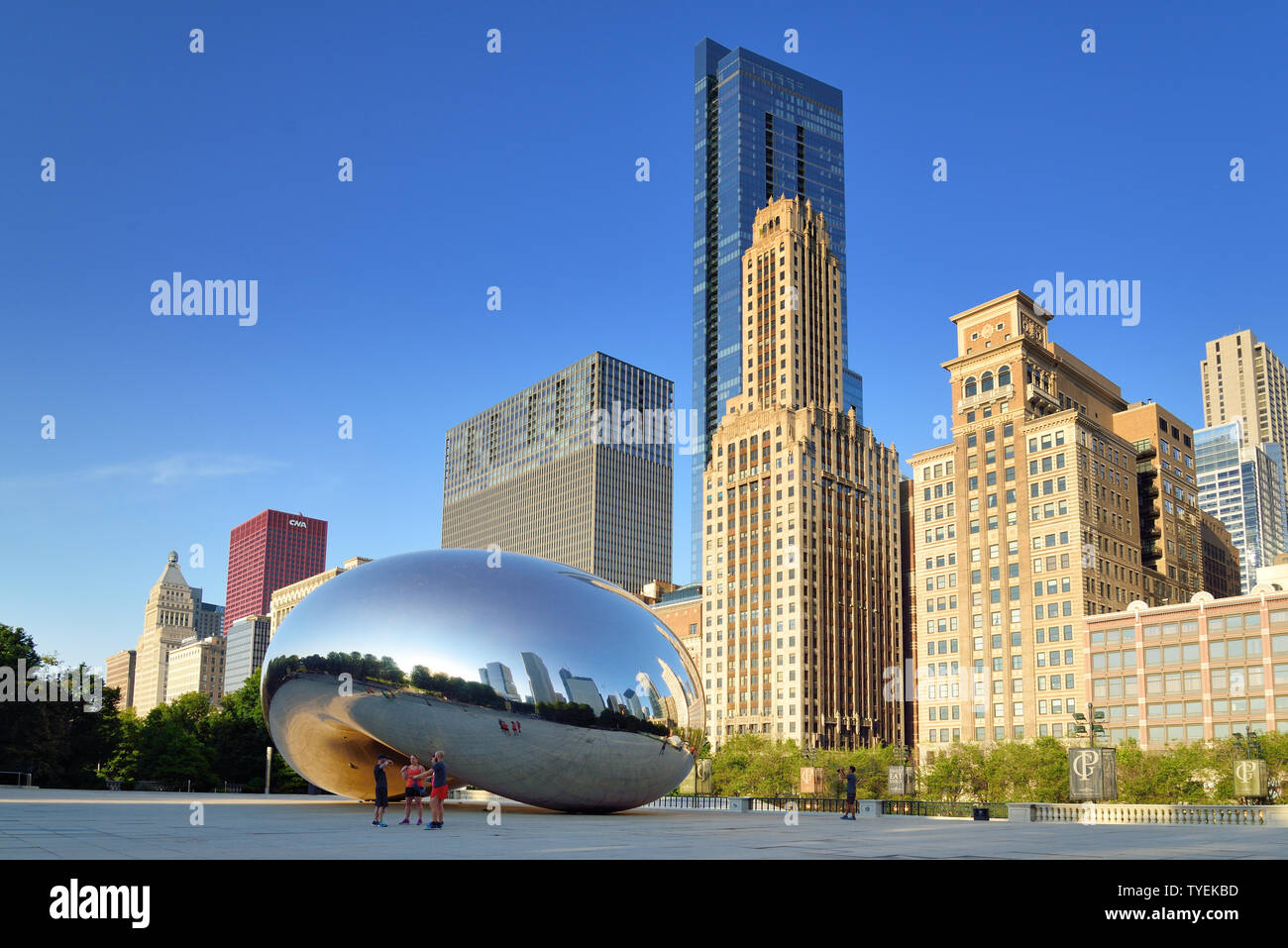 Millennium Square, Chicago Stock Photo - Alamy