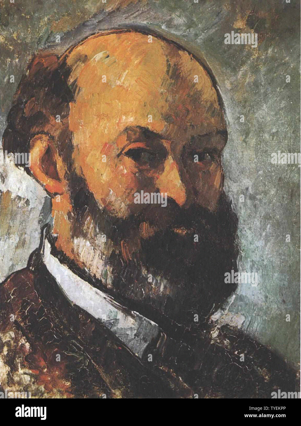 Paul Cézanne - Self Portrait C 1880 Stock Photo - Alamy