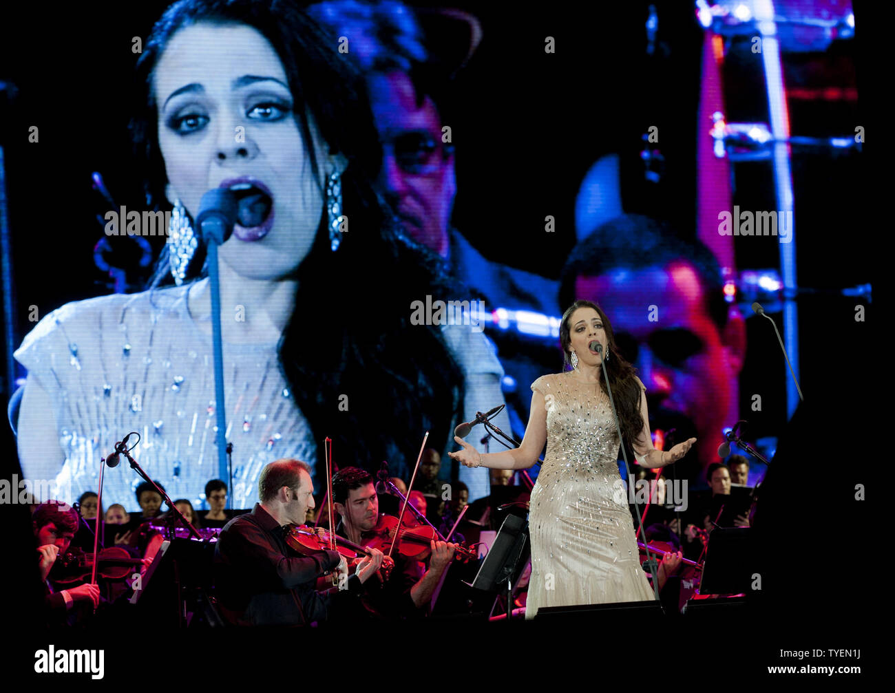 Recording artist Maria Aleida Rodriguez performs on stage at the Hard ...