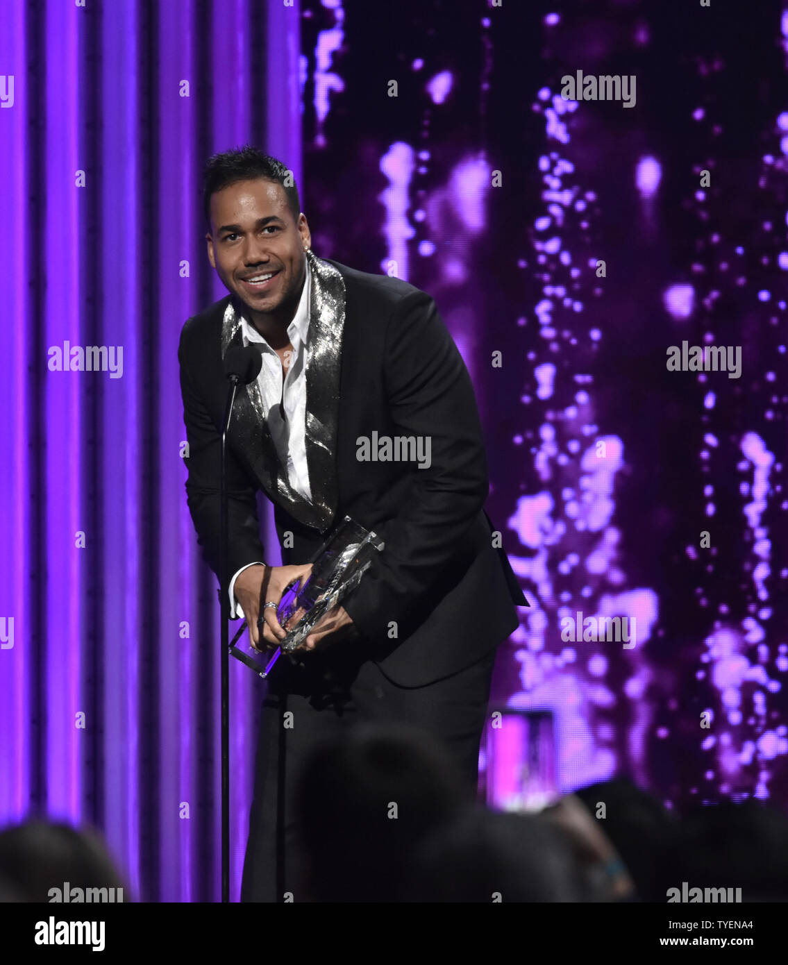 Latin artist Romeo Santos during the 2015 Billboard Latin Music Awards ...