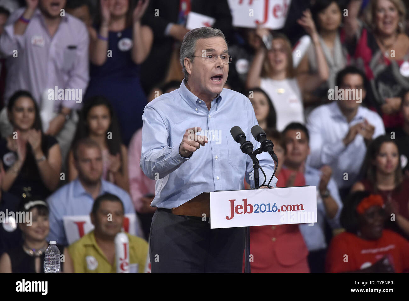 Governor Jeb Bush announces his candidacy for the President of The ...