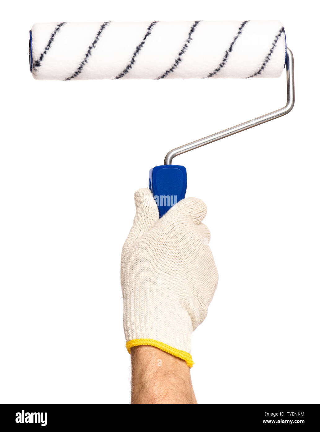 Hand glove paint roller hi-res stock photography and images - Alamy