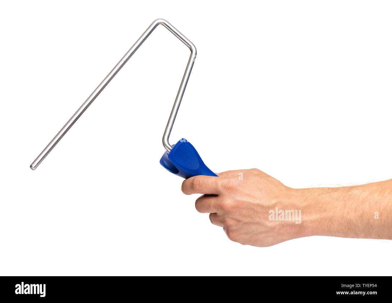 Hand with paint roller Stock Photo - Alamy