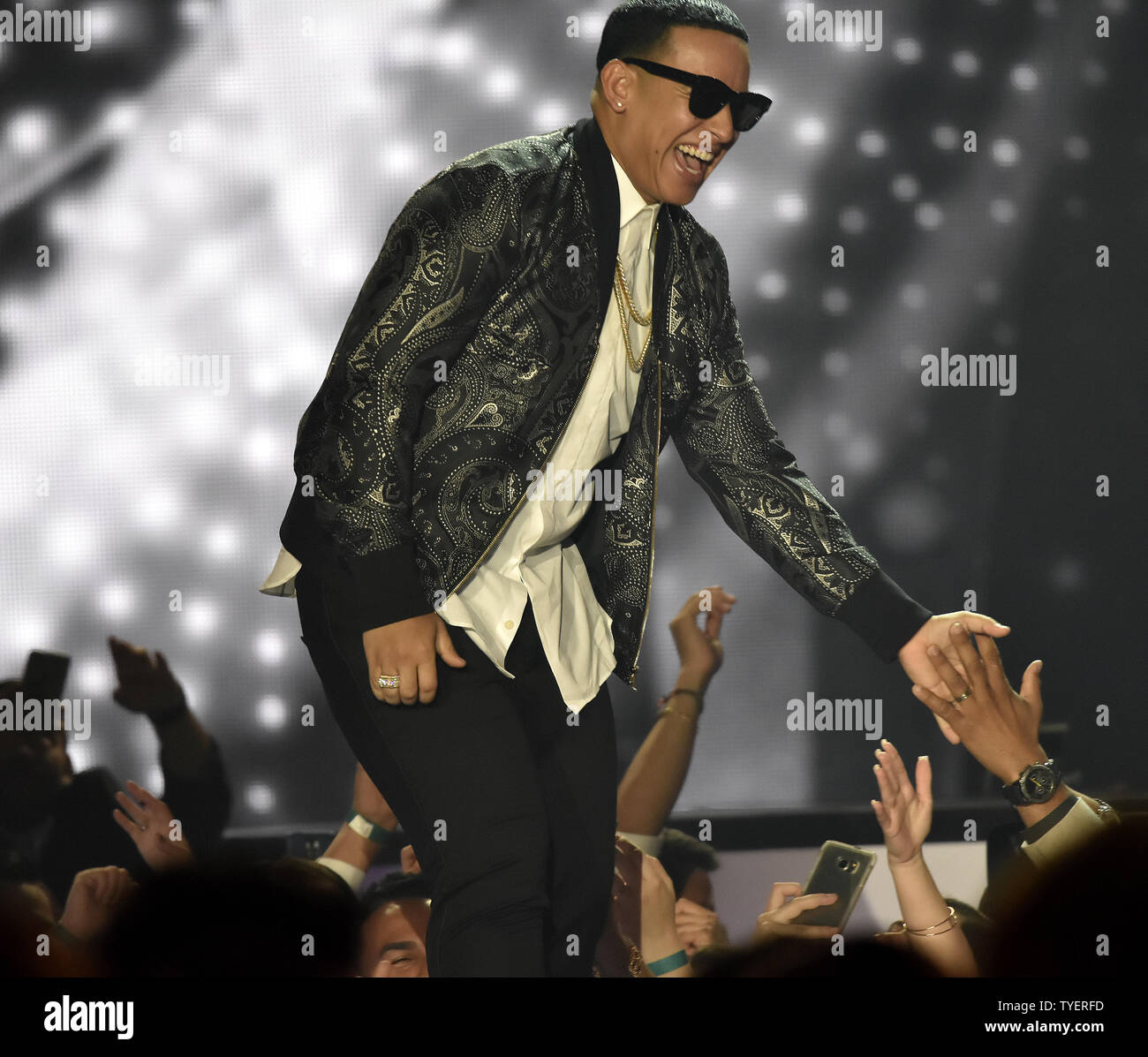 Latin artist Daddy Yankee perform during the 2016 Billboard Latin Music ...