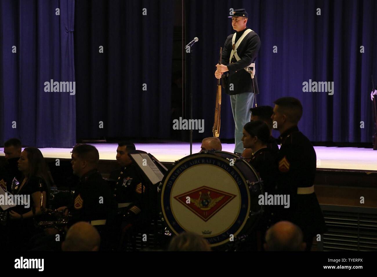 Lance Cpl. Daniel Plummer represents a Marine in the Civil War the ...