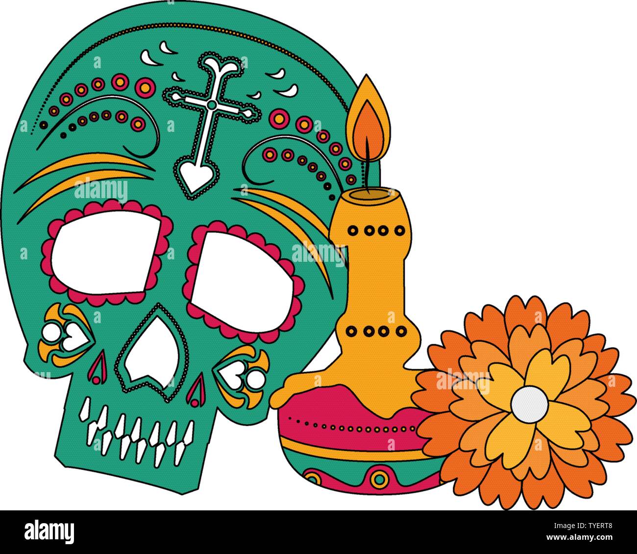 Mexico festival and mexican celebrations cartoons Stock Vector Image ...