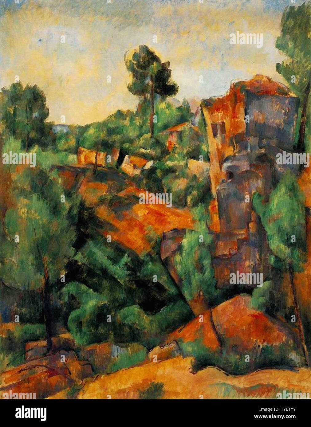 Paul Cézanne - Bibemus Quarry 1898 1 1898 Stock Photo - Alamy