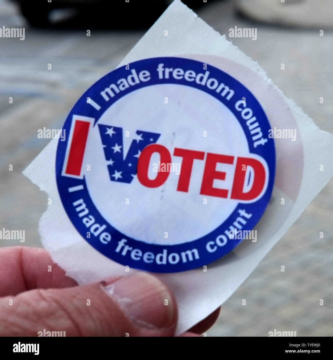 Florida i voted sticker hi-res stock photography and images - Alamy