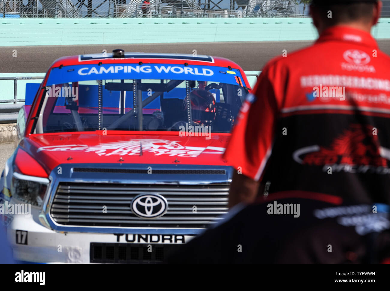 NASCAR Nationwide Series Championship driver Timothy Peters (17) is ...