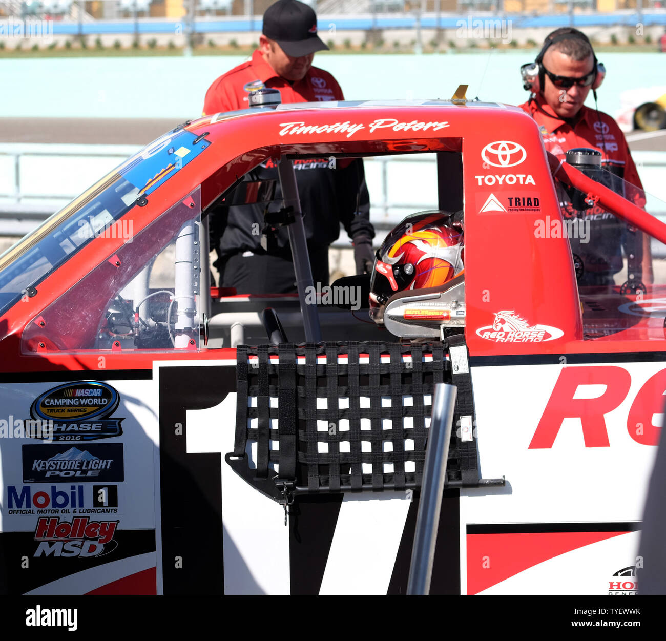 NASCAR Nationwide Series Championship driver Timothy Peters (17) is ...