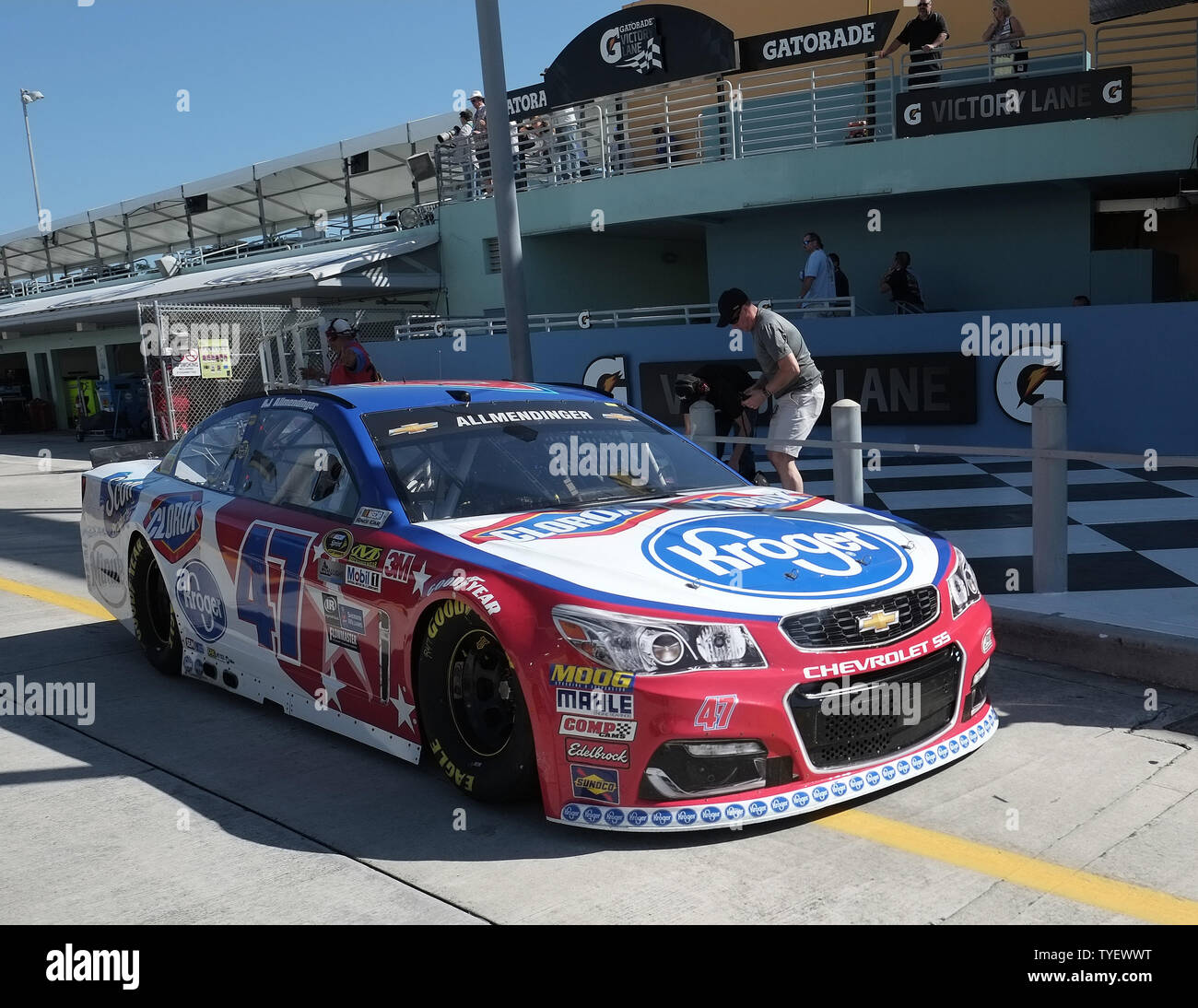 NASCAR Nationwide Series Championship driver AJ Almendinger (47) is ...
