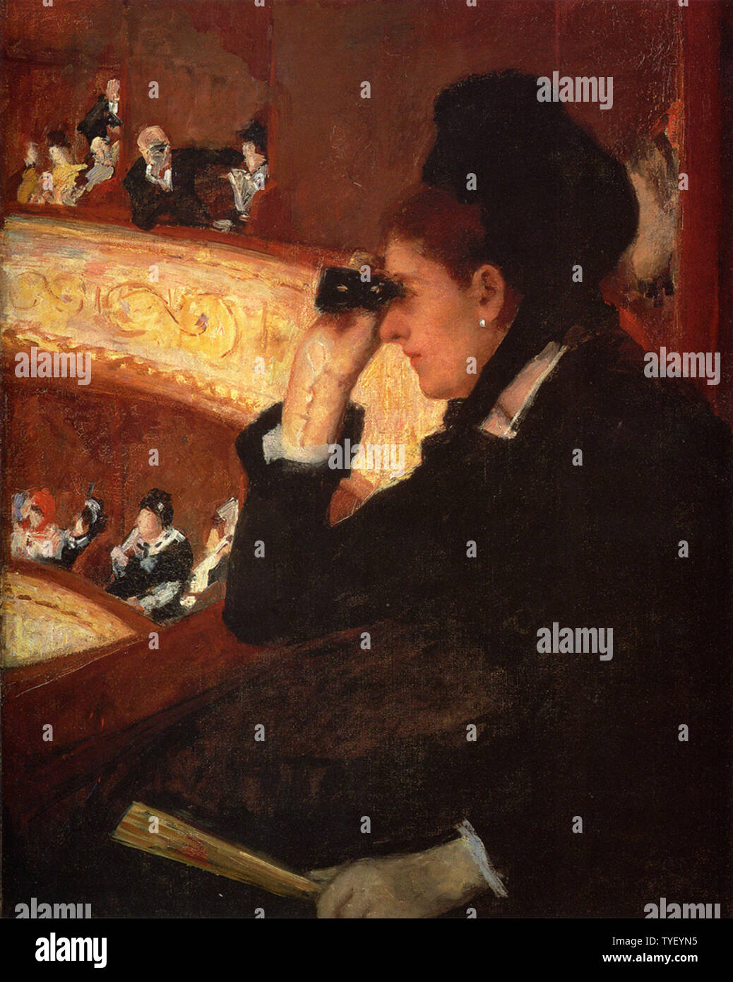 Mary Cassatt - At Opera 1880 Stock Photo - Alamy