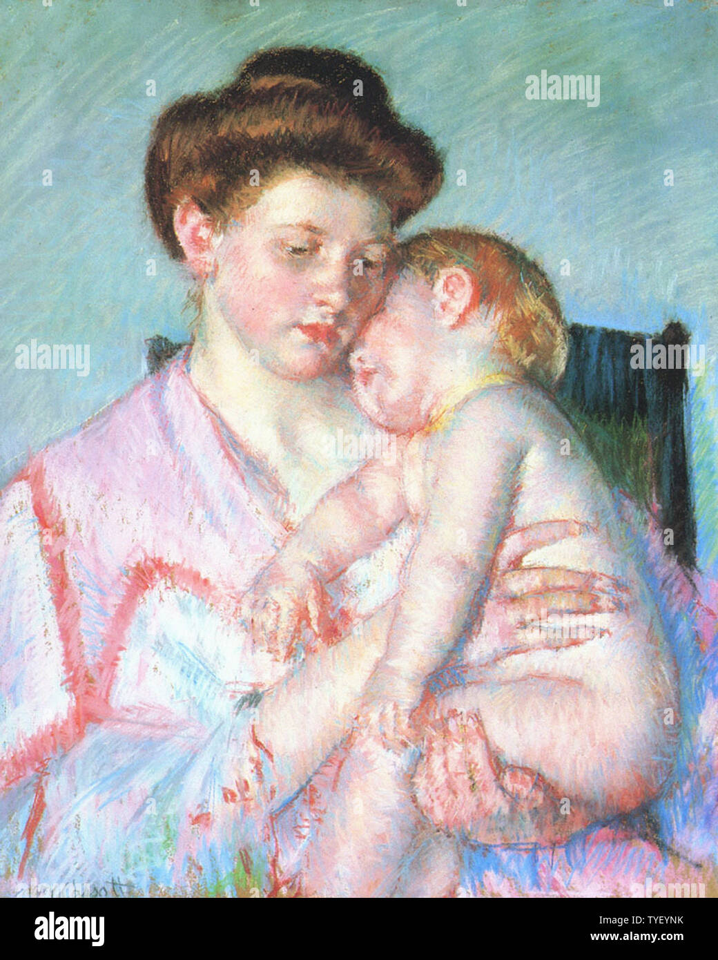 Mary Cassatt - Sleepy Baby 1910 Stock Photo - Alamy