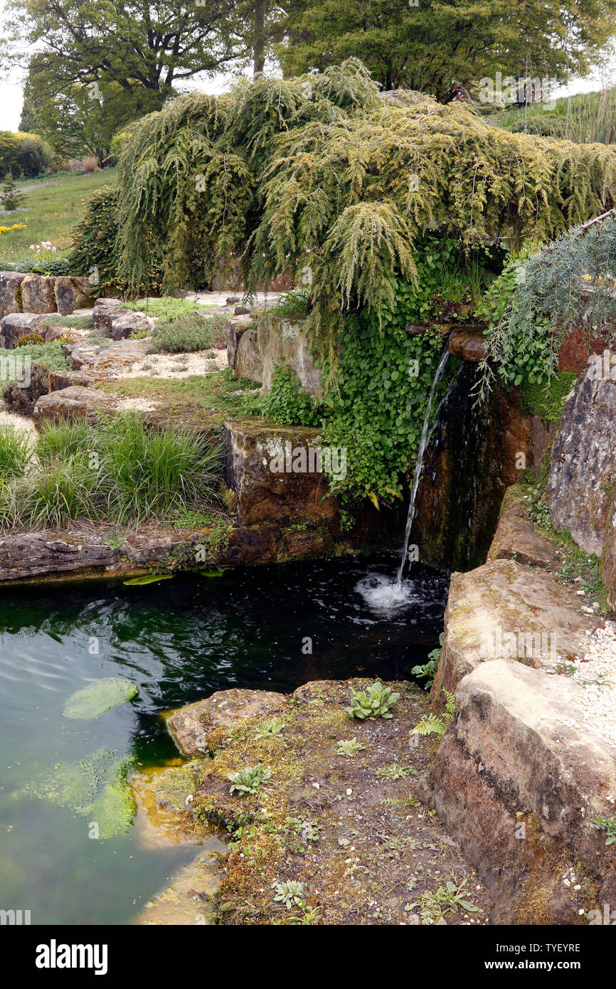 Rock garden rockery waterfall spring hi-res stock photography and ...