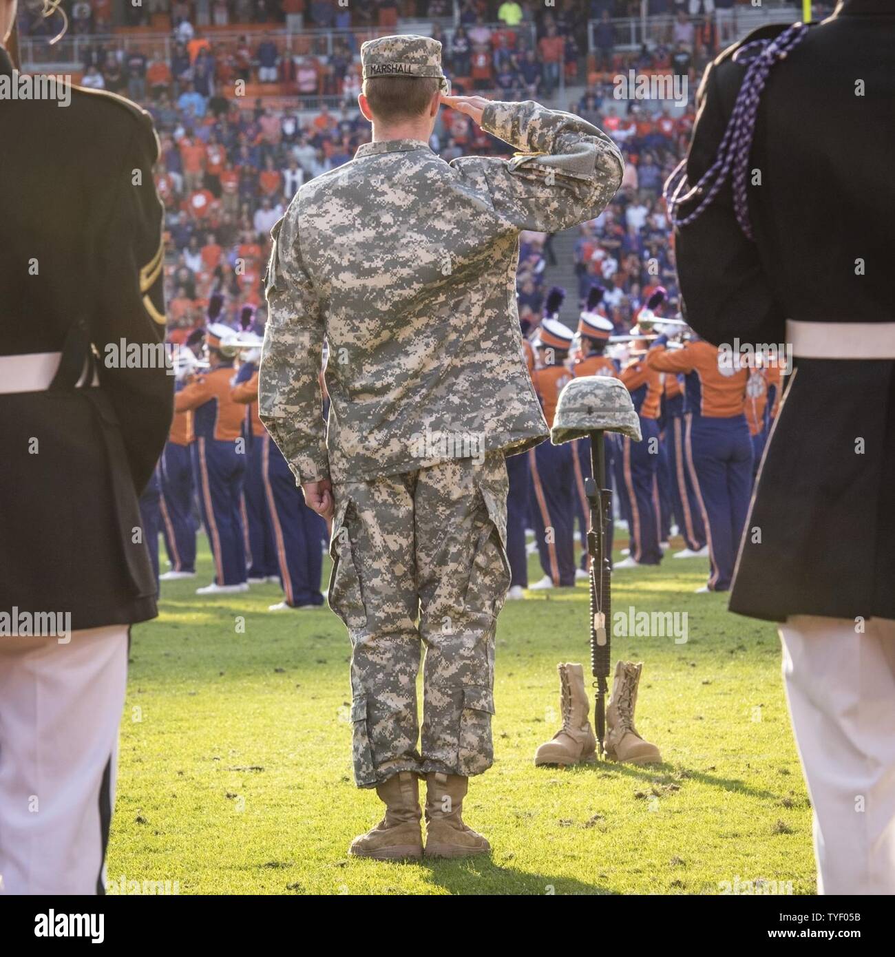 A cadet with Clemson University’s Reserve Officers’ Training Corps ...