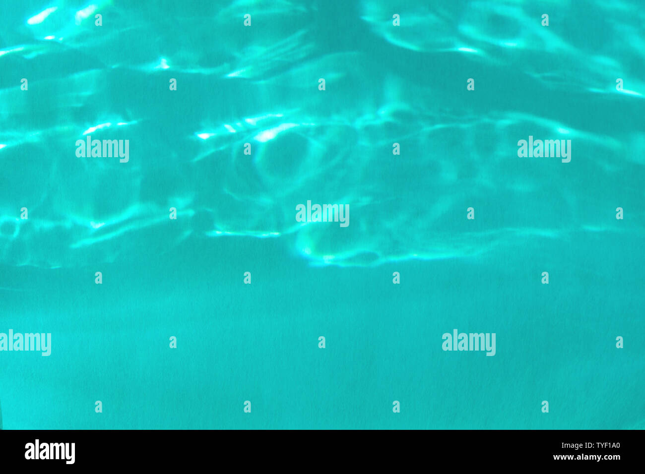 Trendy blue colored abstract background with light and shadows caustic ...