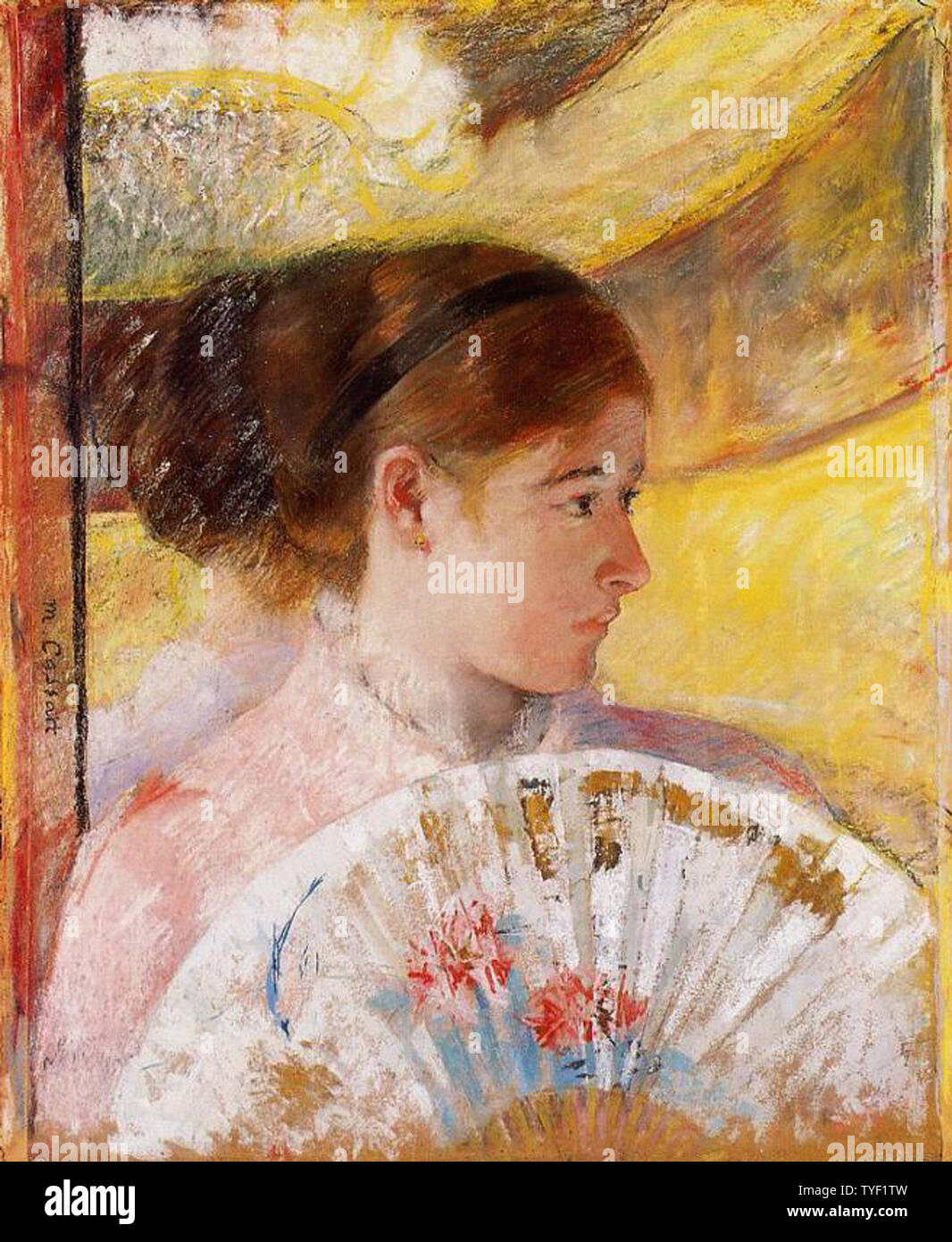Mary Cassatt - At Theater 1879 Stock Photo - Alamy