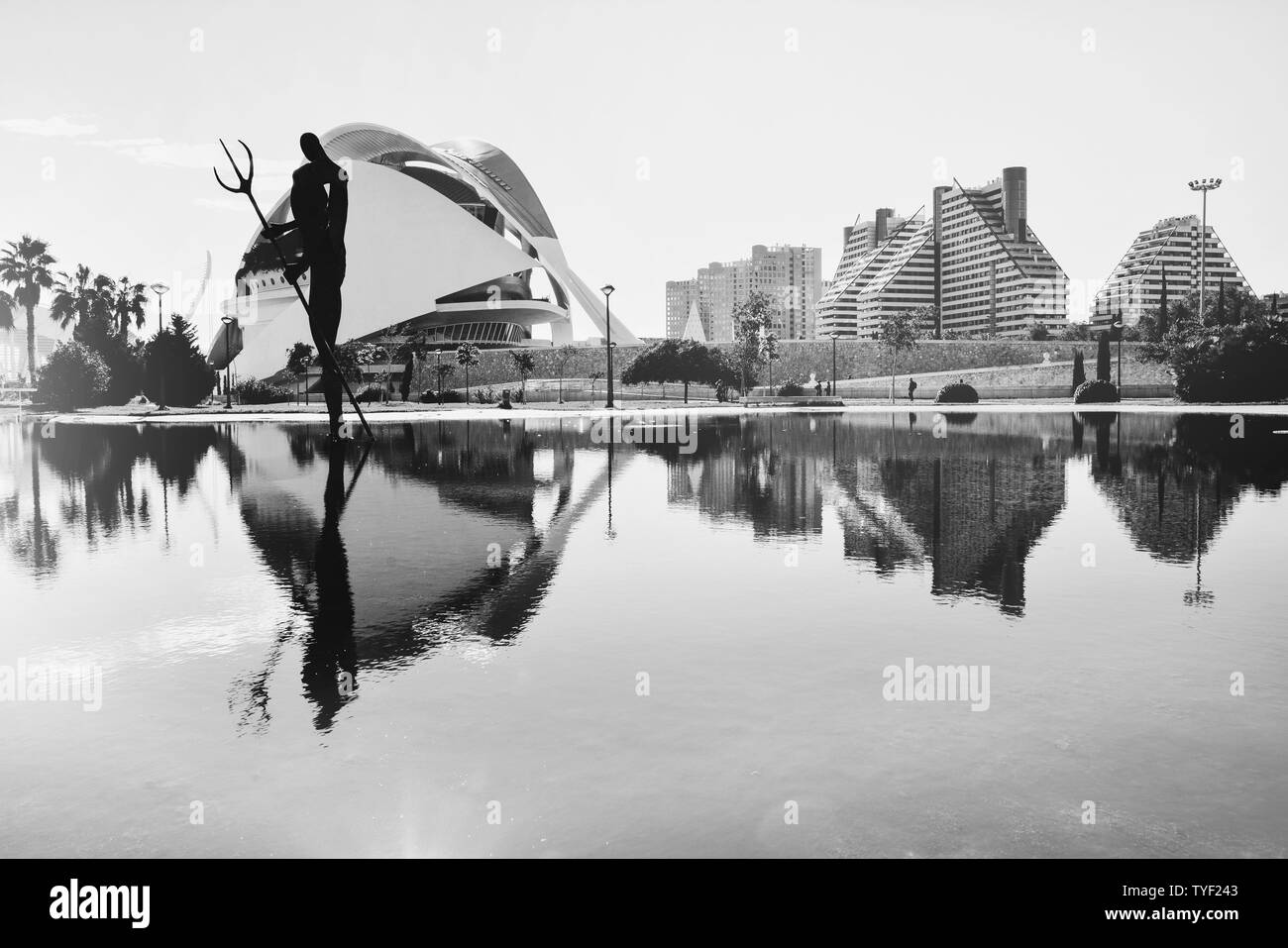 Beautiful cityscape in Valencia city, Spain Stock Photo - Alamy