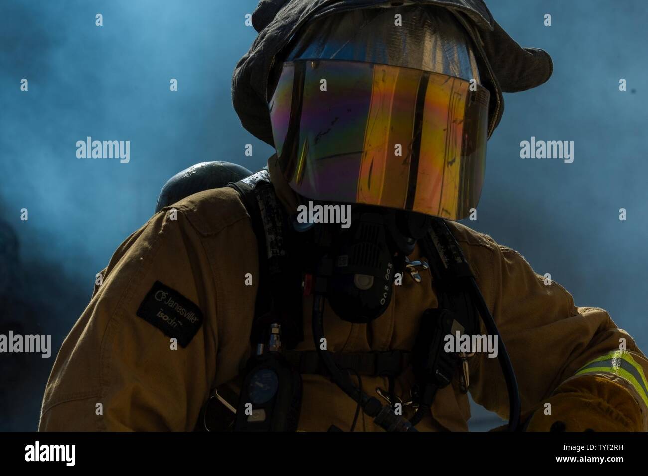 Firefighting specialist Airman 1st Class Colton, with the 380th ...