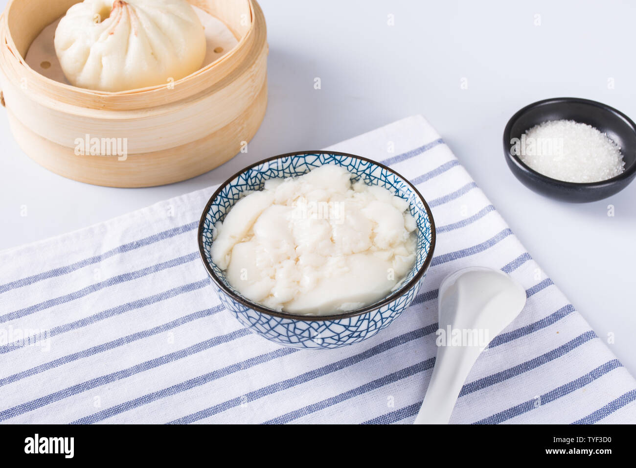 Bean curd brain a famous traditional snack, also known as bean curd ...