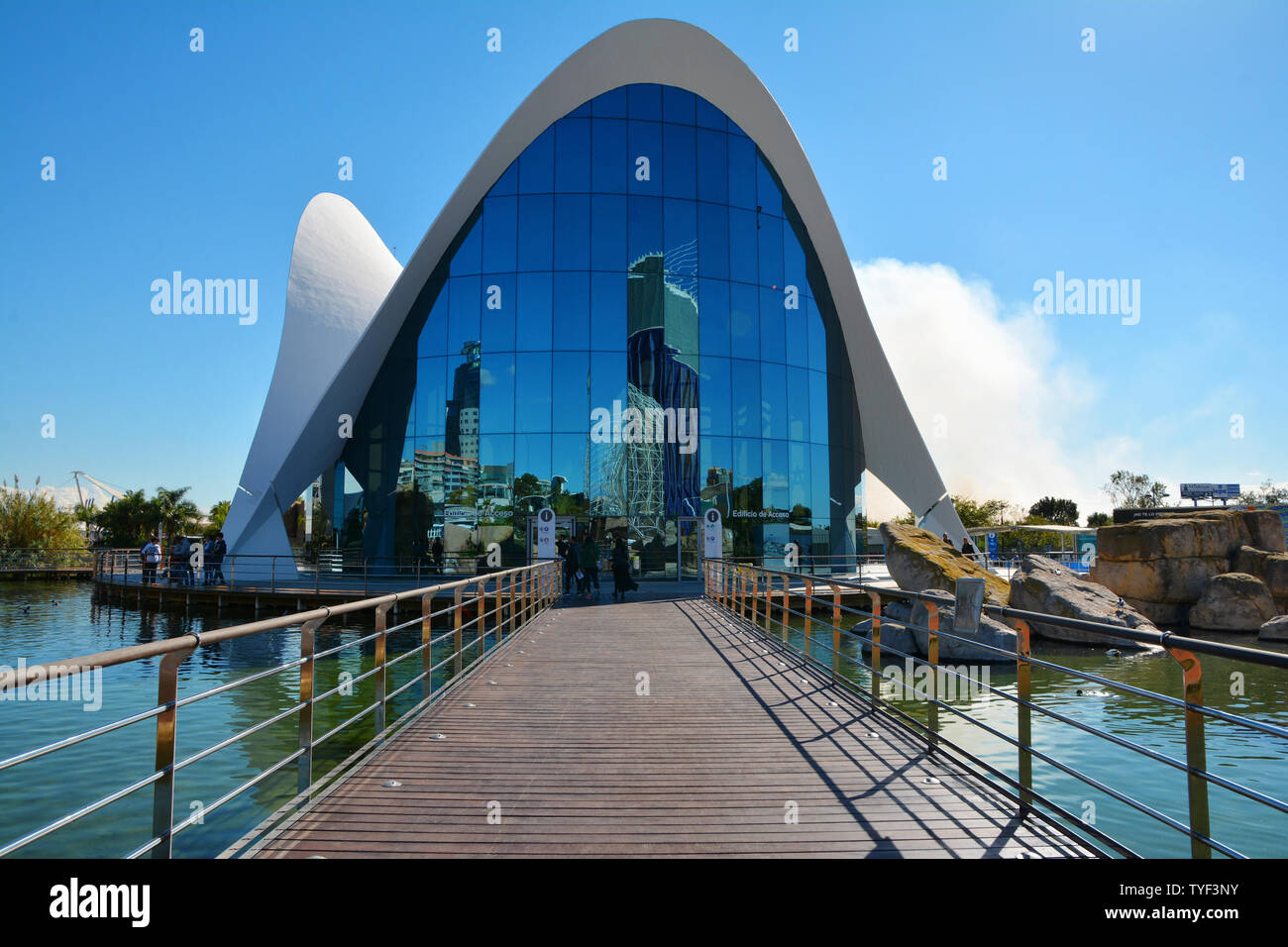 VALENCIA , SPAIN - NOVEMBER 7, 2016. Oceanographic building, a Spanish ...