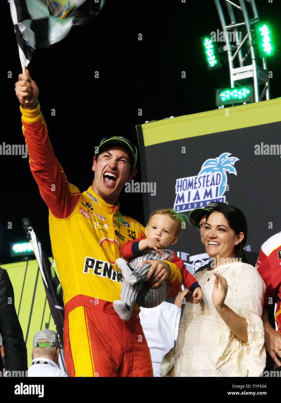 Joey logano and brittany baca hi-res stock photography and images - Alamy