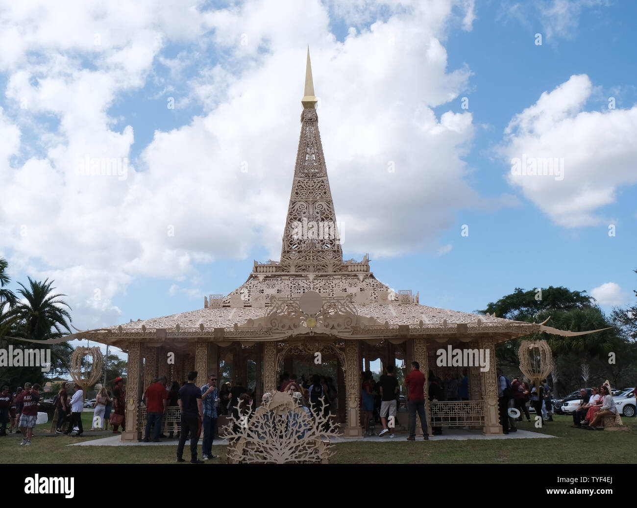 The Temple, a 35 foot tower built in Coral Springs, Florida, February ...