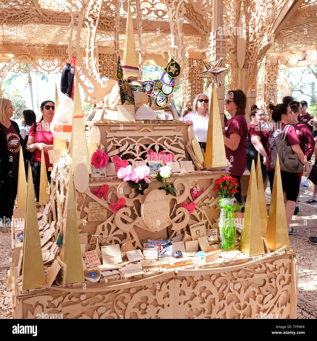 The Temple, a 35 foot tower built in Coral Springs, Florida, February ...