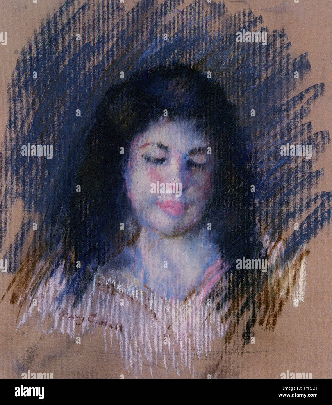 Mary Cassatt - Sketch Francoise 18 Stock Photo - Alamy