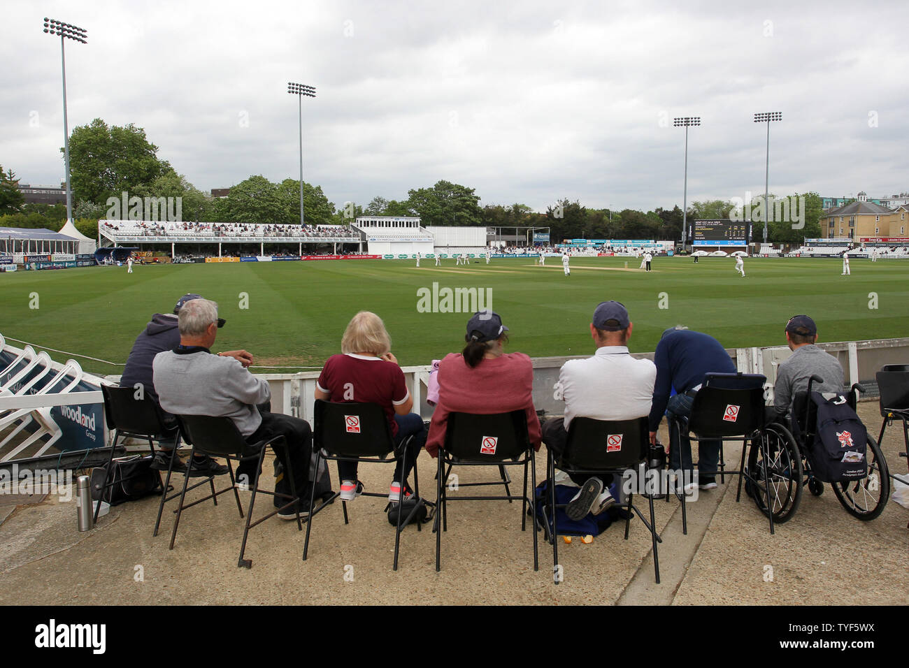 Spectators look on during Essex CCC vs Kent CCC, Specsavers County ...