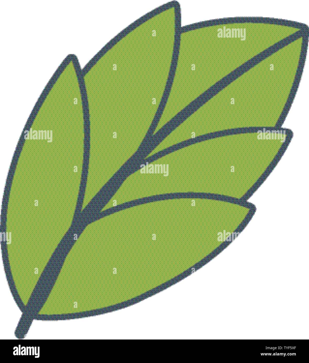 nature leaf cartoon vector illustration graphic design Stock Vector ...