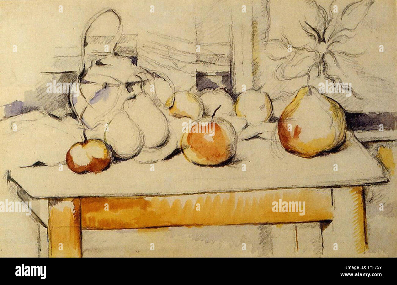 Paul cezanne fruits hi-res stock photography and images - Alamy