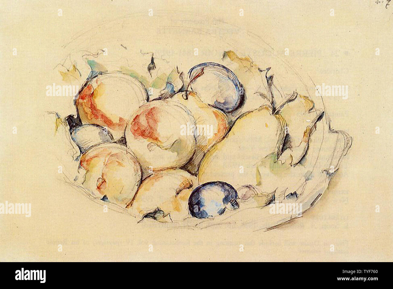 Paul cezanne fruits hi-res stock photography and images - Alamy