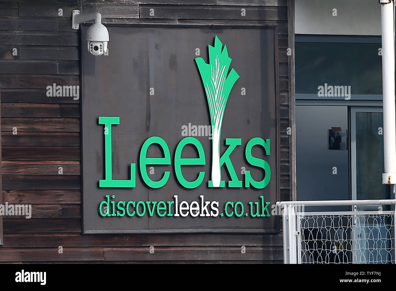 Discover Leeks signage during Glamorgan vs Essex Eagles, Royal London ...