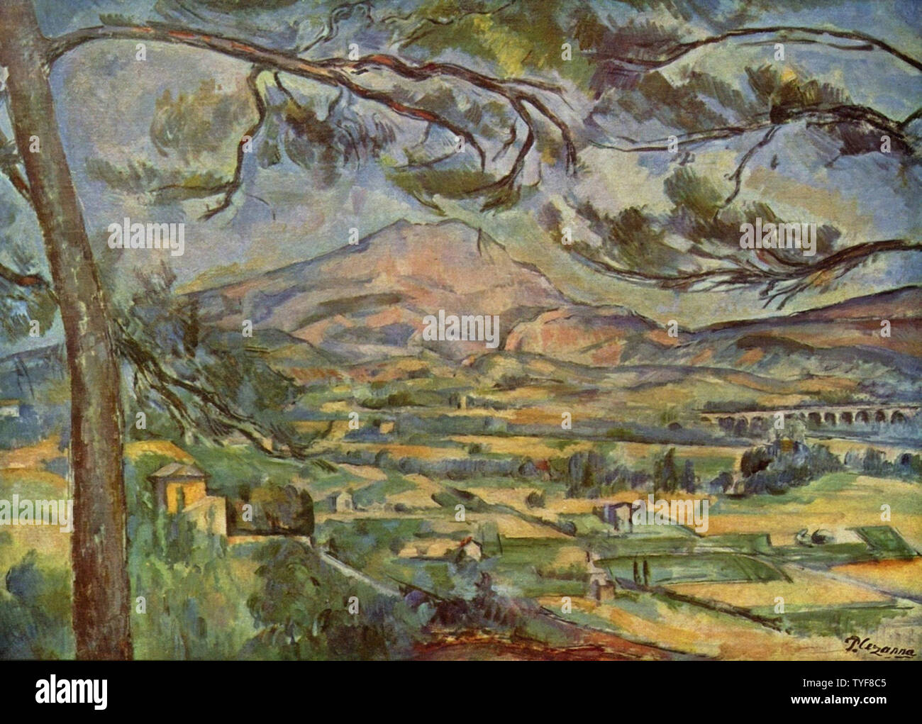 Paul Cézanne - Montagne Sainte Victoire 1885 Stock Photo - Alamy