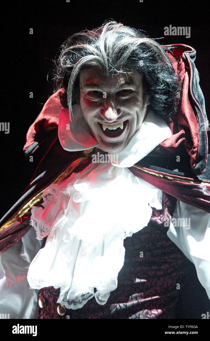 Performers of the "Vampire Circus" prepare for their US debut at the ...